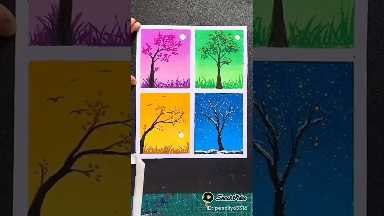 Amazing Drawing Of Four Seasons!💫
