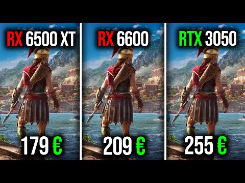 RX 6500 XT vs RX 6600 vs RTX 3050 - Test in 8 Games