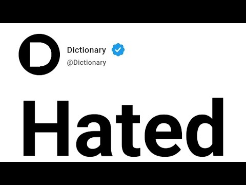 Hated Meaning In English