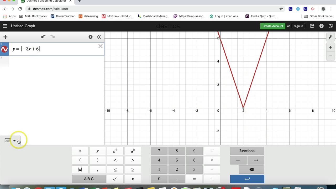 Graphing Absolute Value Using Desmos