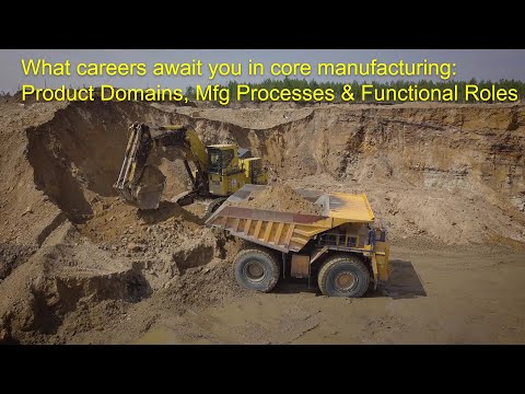 What careers await you in core manufacturing: Product Domains, Mfg Processes & Functional Roles