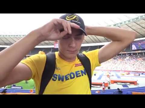 Armand Duplantis (SWE) after qualification of the Pole Vault