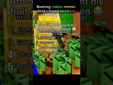 Ranking Roblox memes that I found on TikTok #roblox
