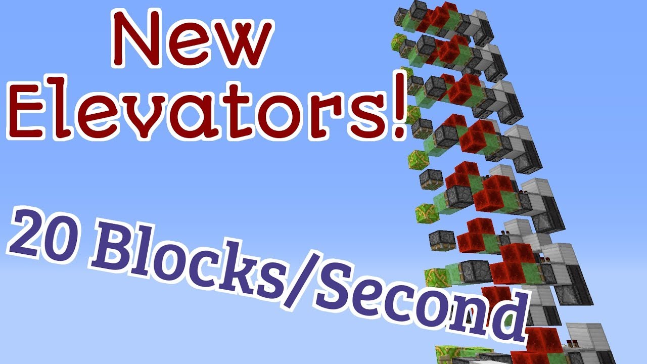 20 blocks/second Elevator and Conveyor! | Minecraft