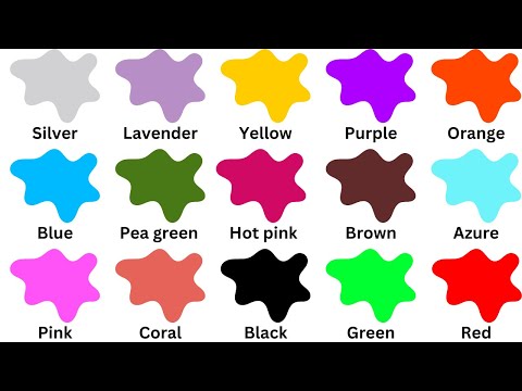 30+ Colors With Their Names | A List Of Primary,Secondary, And Tertiary Colors | Colors Vocabulary