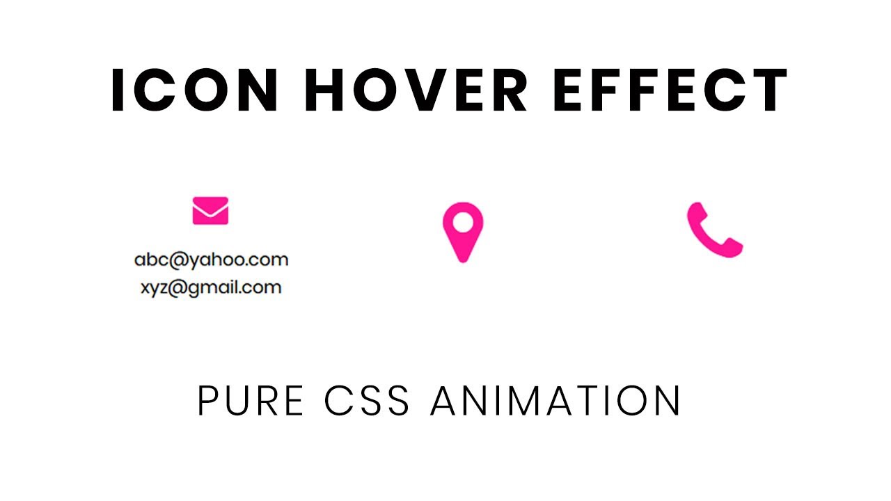 Pure CSS Icon Hover Animation | CSS Hover Effects