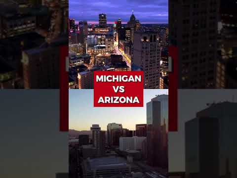 Living in MI vs AZ #shorts