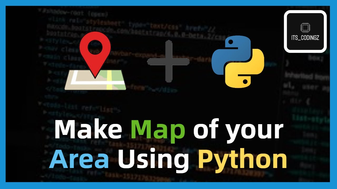 How to make map using python || Its Codingz || #map #python
