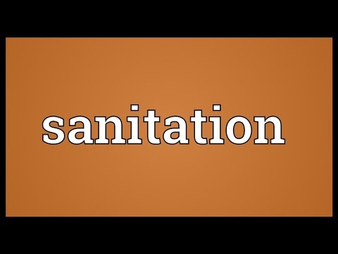 Sanitation Meaning