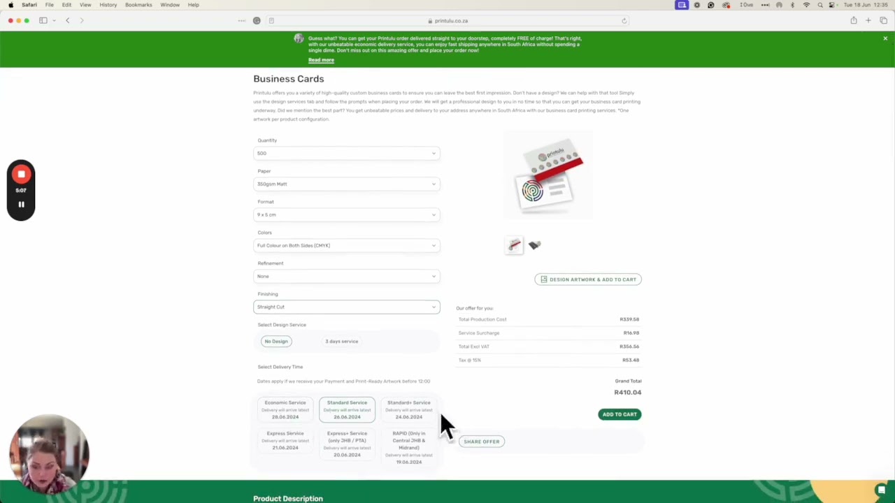 How to order business cards online