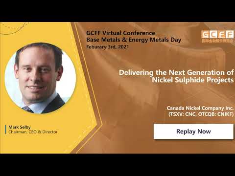 Delivering the Next Generation of Nickel Sulphide Projects: Canada Nickel Company Corp. (TSXV: CNC)