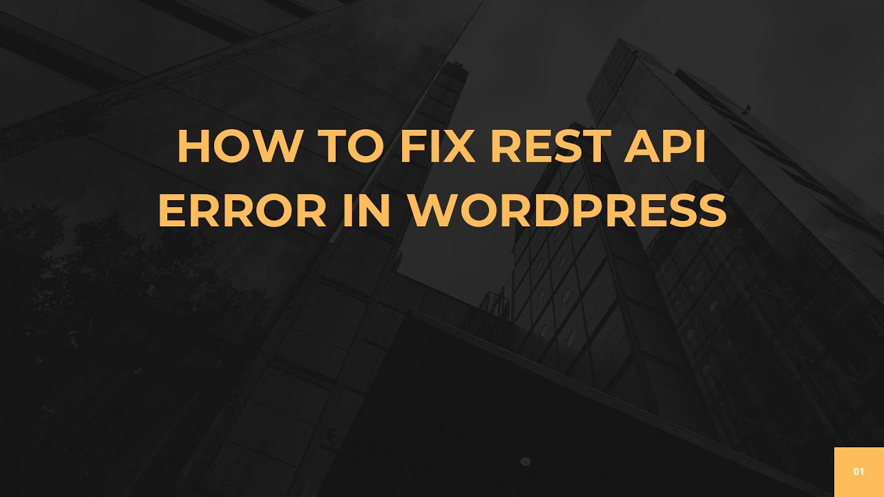 How To Fix REST API Error In WordPress