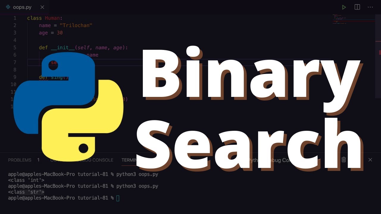 [38] Binary Search Algorithm in Python | Python Project #5