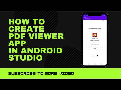 How to create Pdf Viewer App in android | pdf viewer | using pdf viewer library|simple pdf viewer
