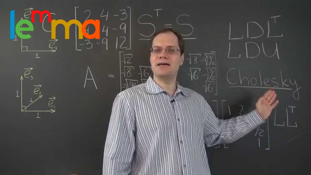 Linear Algebra 22j: The Cholesky Decomposition and a Tribute to Land Surveyors