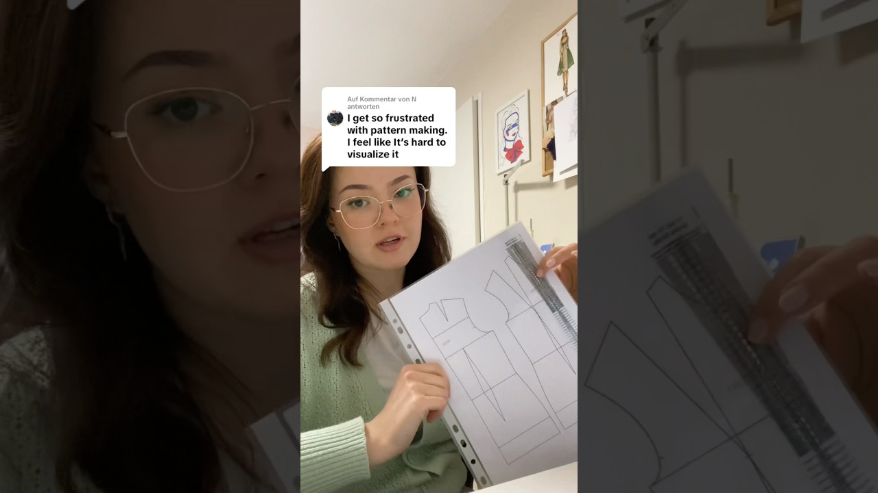 Some thoughts on why it’s hard to visualise pattern making! #patternmaking #sewingpattern