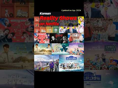 Korean Reality Shows on Netflix (Sep 2024) #shorts #korean #kdrama #kpop #kmovie #koreanrealityshow
