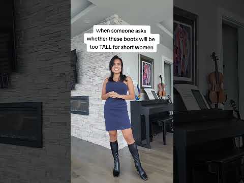 the best knee high boots for SHORT women | I'm 4'10 💁♀️ #petiteboots #petitestyleinspo #fyp