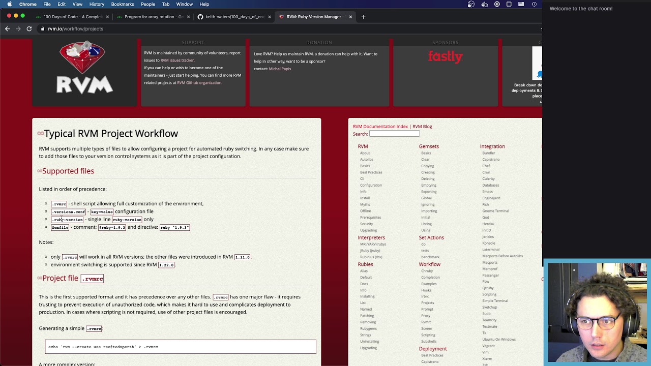 Day 1 of 100 days of code | Ruby | Array manipulation
