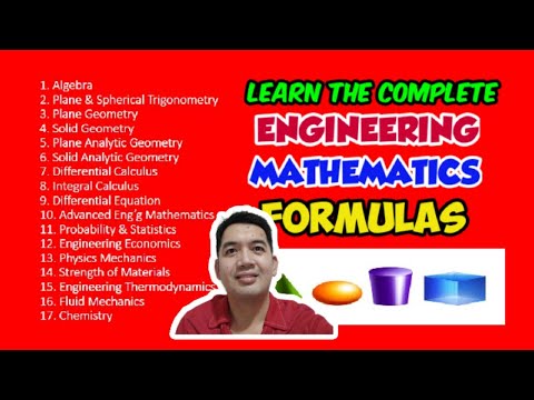 LEARN THE COMPLETE ENGINEERING MATHEMATICS FORMULAS