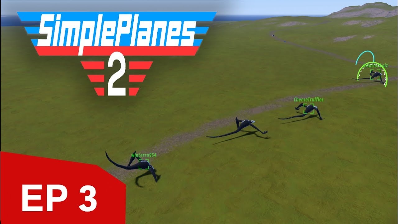 Skull Crawlers Shenanigans in SimplePlanes Multiplayer
