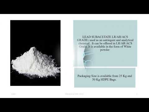 Lead Acetate - Sugar Of Lead Latest Price, Manufacturers & Suppliers