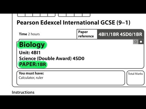 IGCSE | biology | paper 1BR | Edexcel | January 2023
