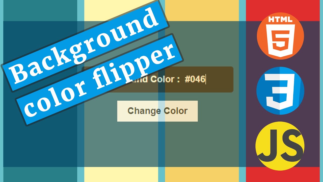 Background color flipper with HTML, CSS and JavaScript