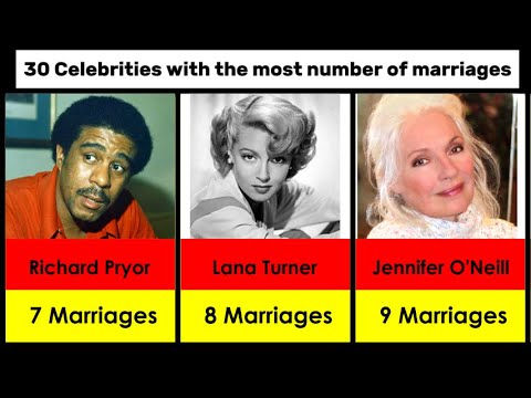 30 Celebrities with the most number of marriages