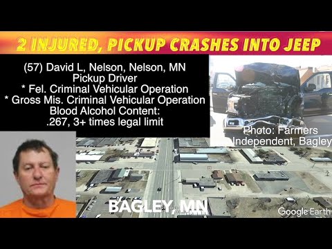 UPDATE: Drunk Driver Was Allegedly 3 Times Legal Limit In Bagley, Injury Crash