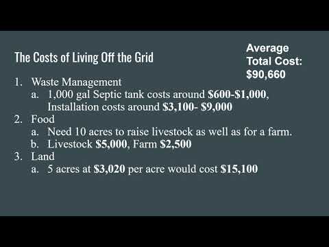 Senior Exit Project- Living Off The Grid