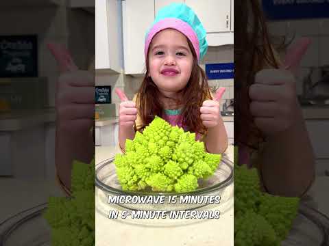 ROASTED ROMANESCO BY CHEF LIS | FOOD VIDEOS FOR KIDS AND ADULTS | FUNNY TODDLER