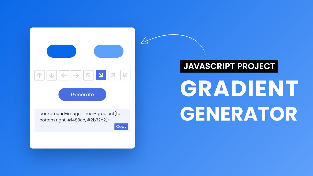 Gradient Generator | HTML, CSS, Javascript Project