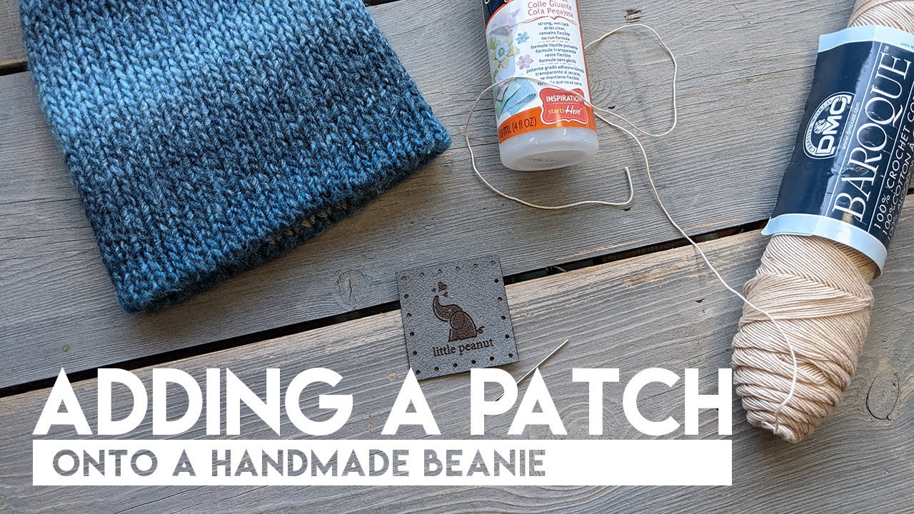 How I sew on a Beanie Patch