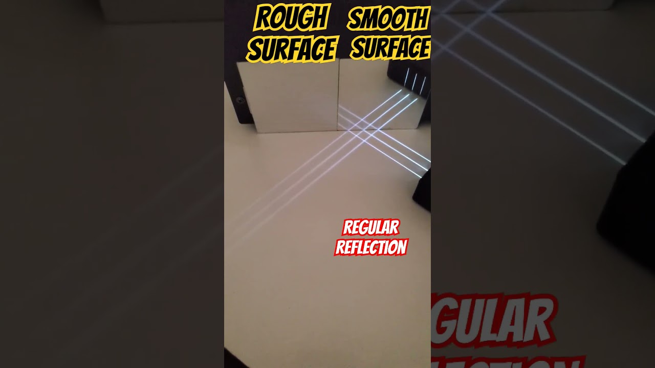 Regular & Irregular reflection #physicsfun #physicseducation #physics #shorts #viralvideo
