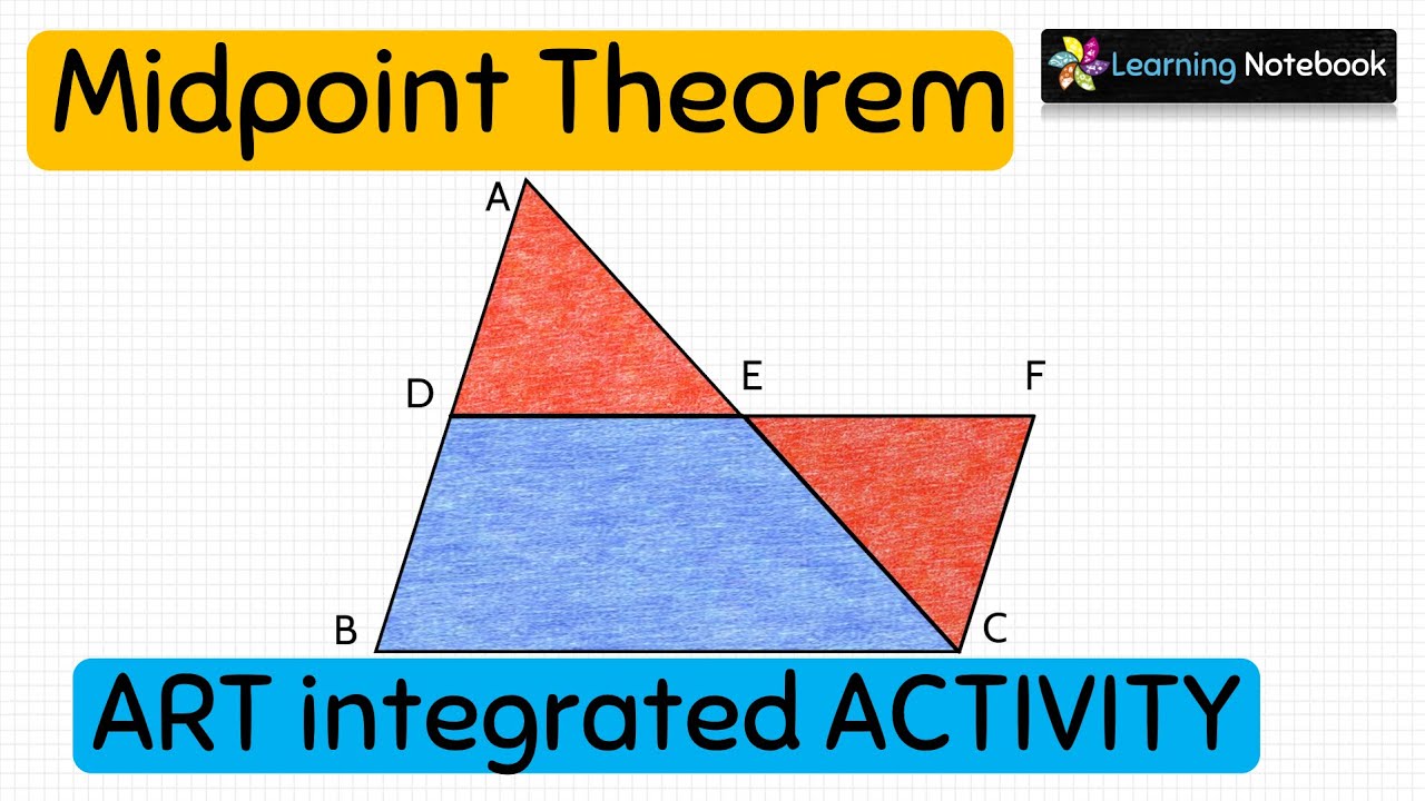 Midpoint Theorem Class 9, 10 || Maths Art Integrated Activity, Project, TLM