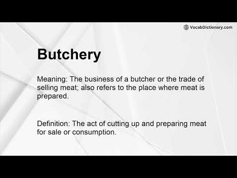Butchery Meaning
