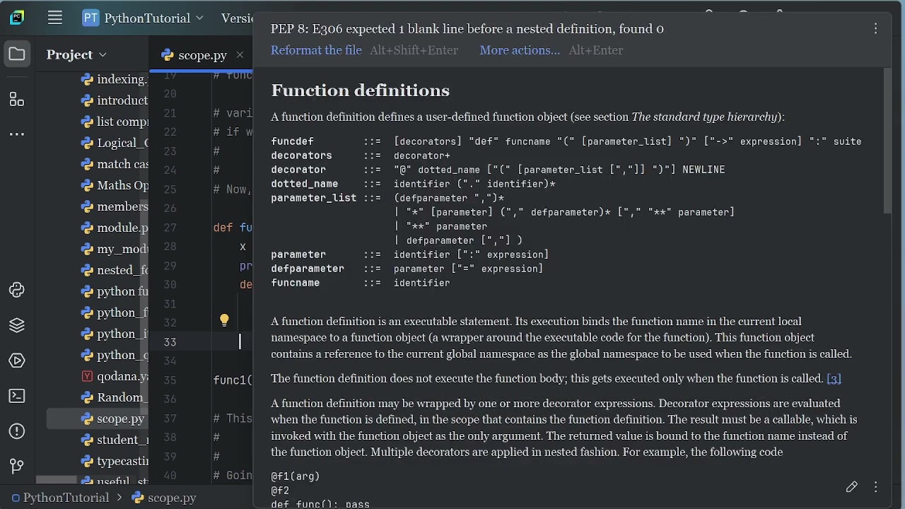 Python Tutorial   Variable Scope and Resolution