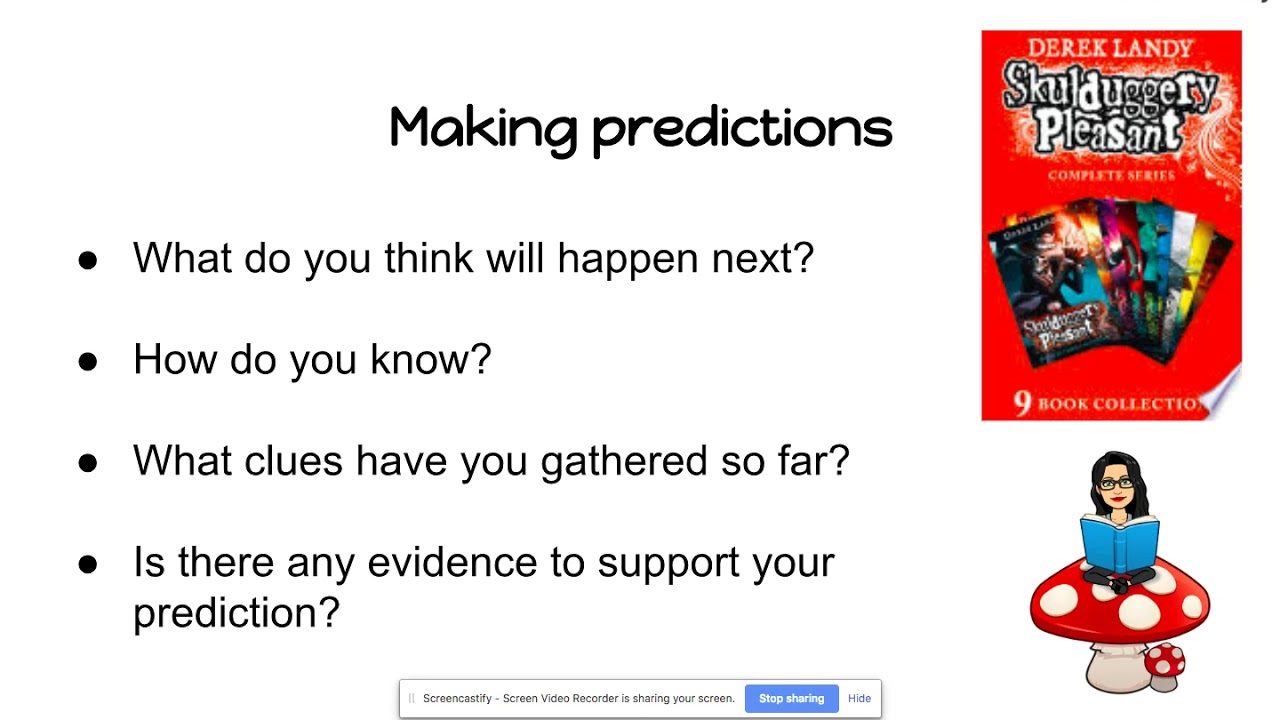 Making predictions, reading strategy