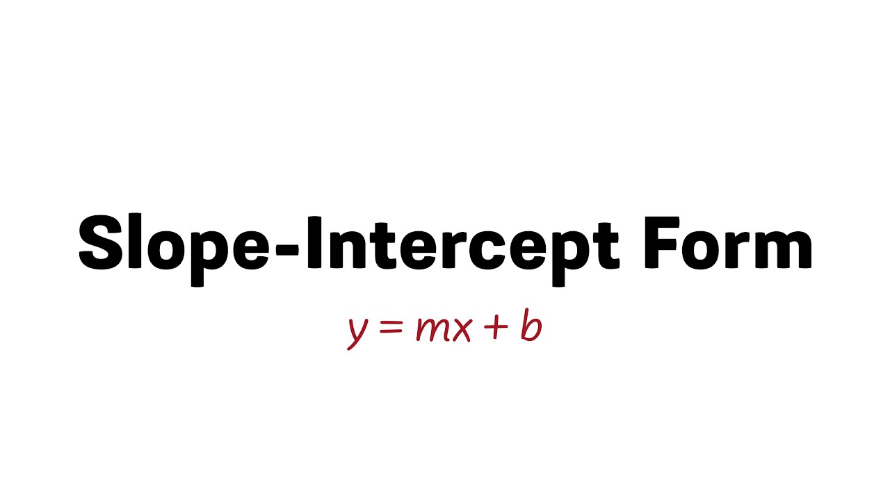 Introducing Slope-Intercept Form [When Math Happens Courses]