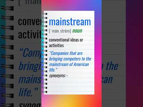 MAINSTREAM (C1 Advanced) Learn English Vocabulary