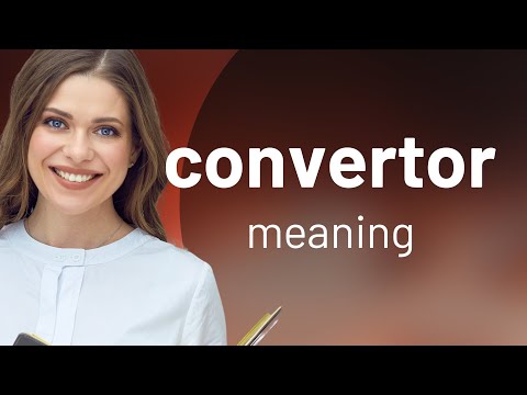 Convertor • meaning of CONVERTOR