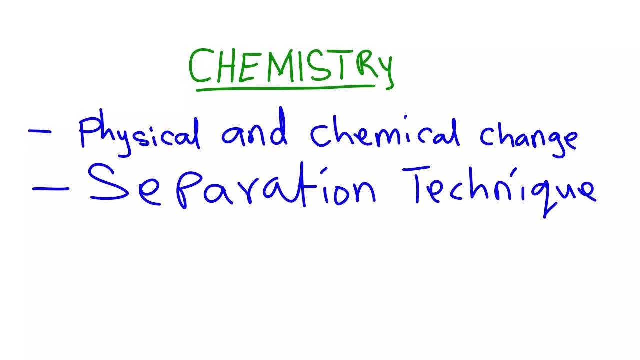 CHEMISTRY | SEPARATION TECHNIQUES 