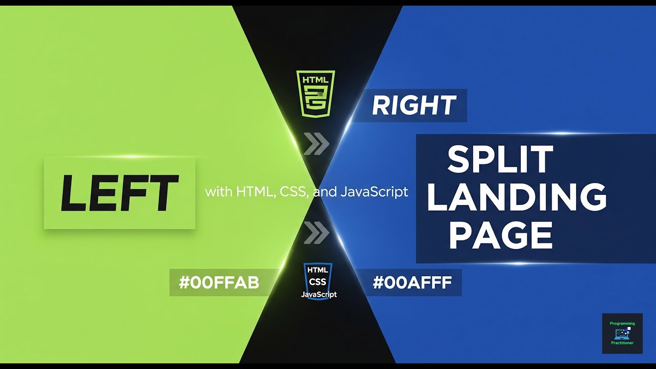 How to Build a Split Landing Page with HTML, CSS & JavaScript Beginner Friendly Tutorial