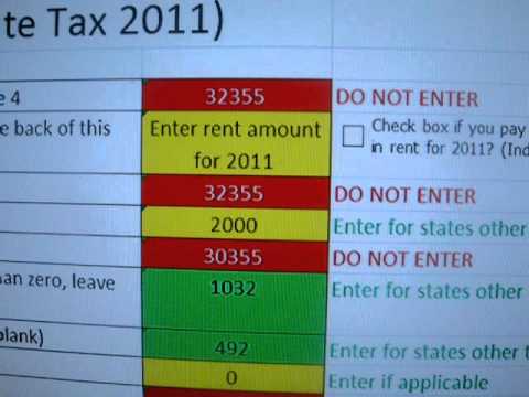 Do YOUR OWN 2011 Tax Return with Free Tax Refund Calculator by Kenny L Keys (REVISED)