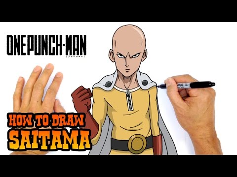 Saitama From One Punch Man Drawing Step by Step – I'm Youtuber – Follow ...