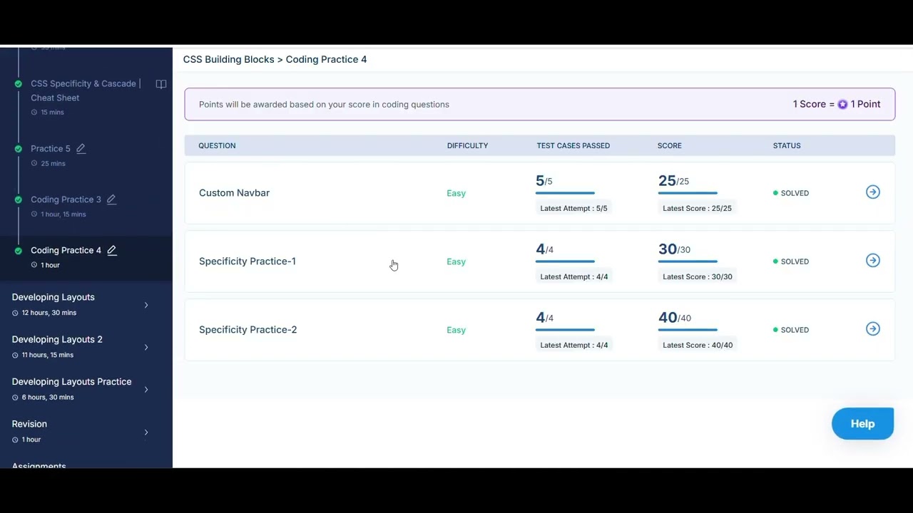 CSS Building Blocks | Coding Practice-4 | Specificity Practice-1&2 | NxtWave | CCBP 4.0