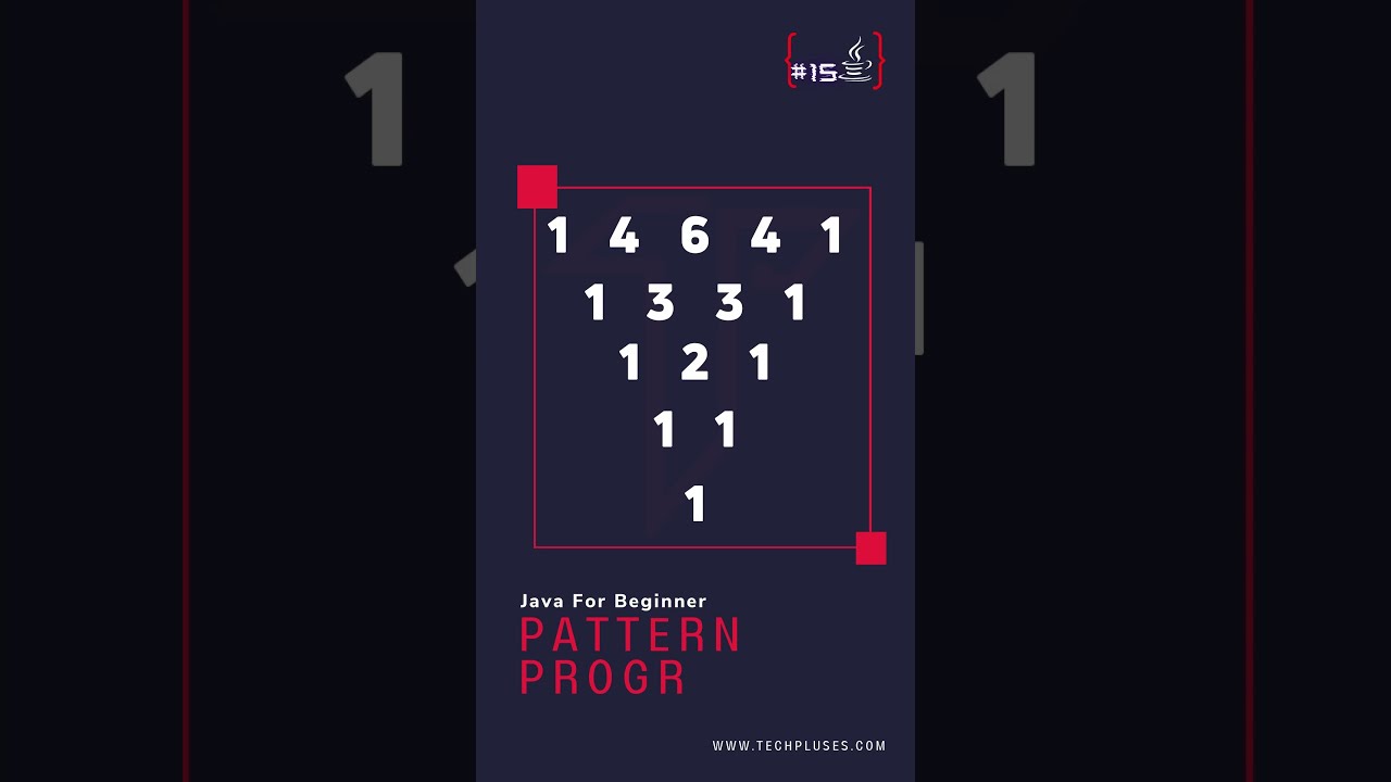 #15 Pattern Programs In Java #Shorts #Coding