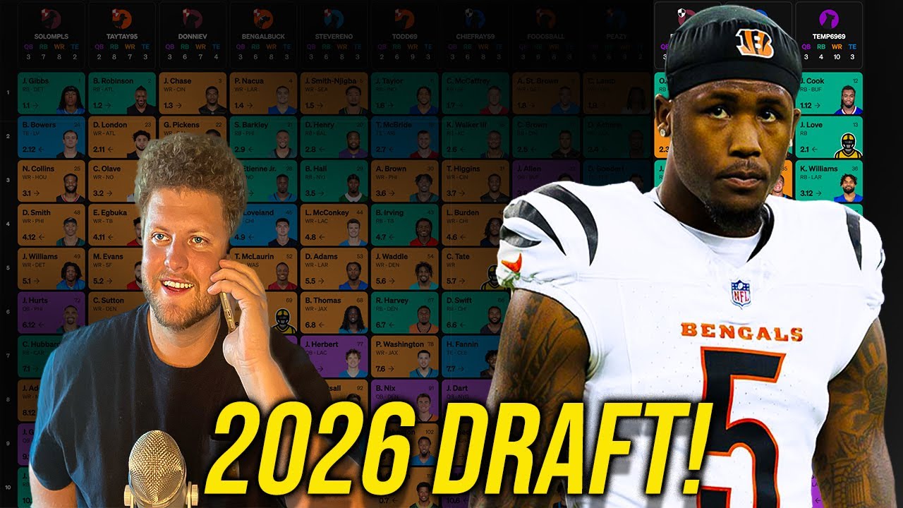 Updated 2026 Fantasy Football Draft (Schedule Release)