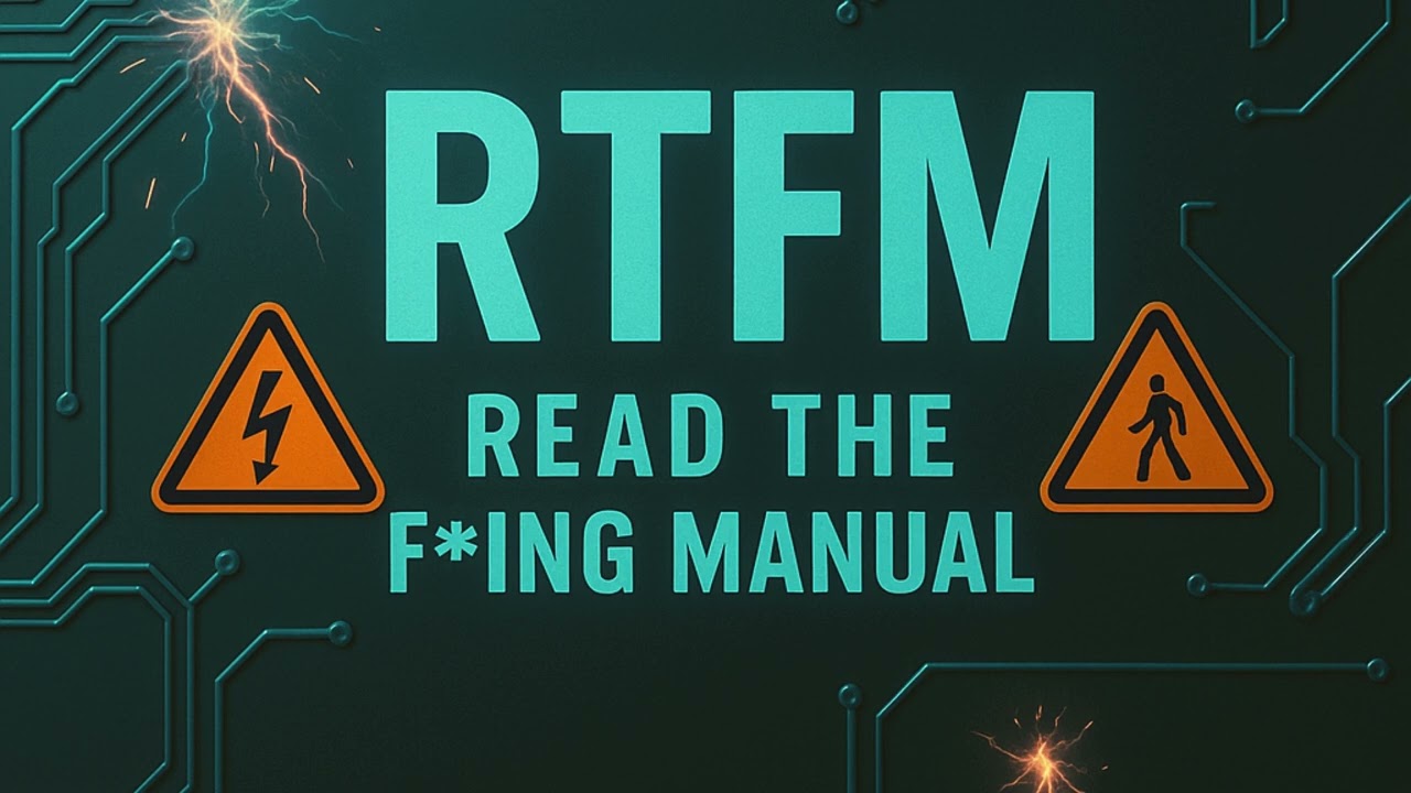 RTFM Read The Fing Manual
